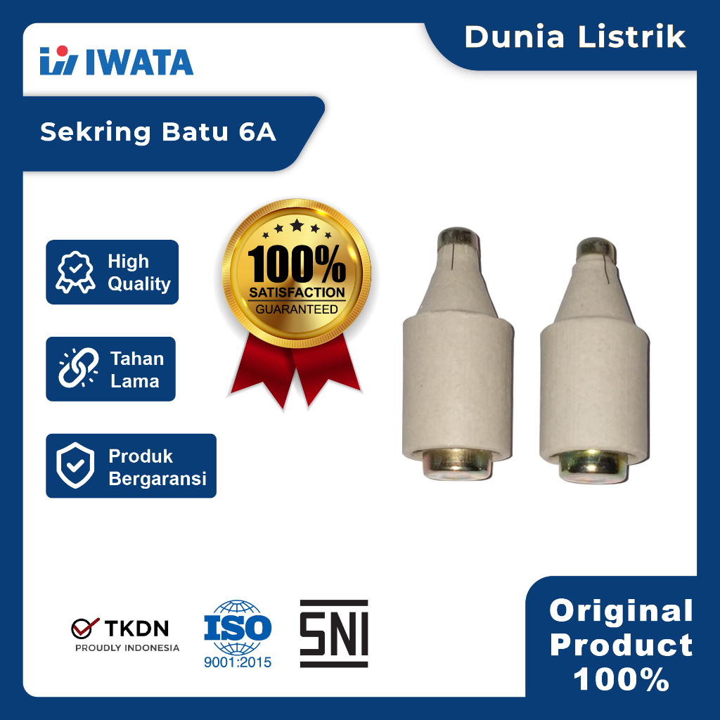 Jual Sekring Batu 6 Ampere Kop sekring 25 Ampere - Iwata | Shopee Indonesia