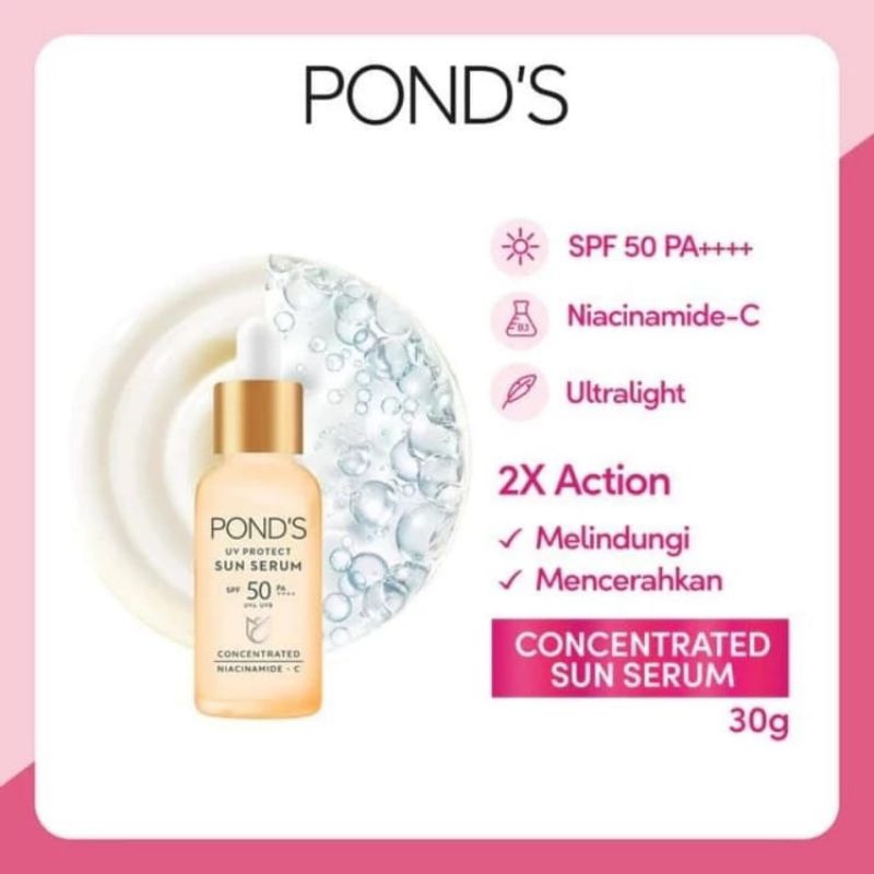 Jual Pond's UV Protect Sun Serum SPF 50 PA++++ 30g | Shopee Indonesia
