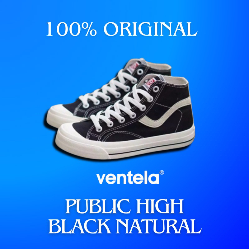 Jual Ventela Public High Black Natural Original [OFFICIAL ORIGINAL] | Shopee Indonesia
