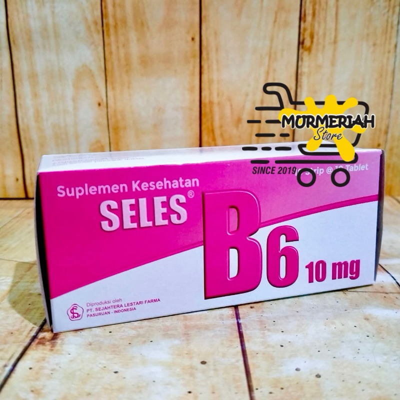 Jual SELES Vitamin B6 10 mg Box 100 tablet - Suplemen Vit B6 10 mg ...