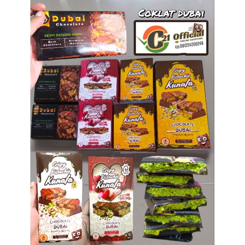 Jual COKLAT ARAB C21 DUBAI CHOCOLATE PREMIUM MILK / COKLAT DUBAII ...