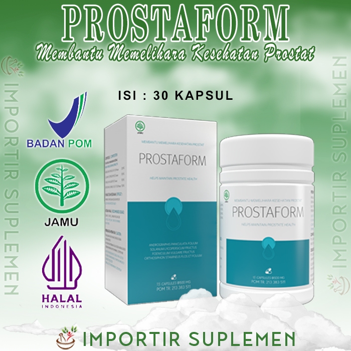 Jual PROSTAFORM Original Asli 30 Kapsul Obat Herbal Kesehatan Prostat ...