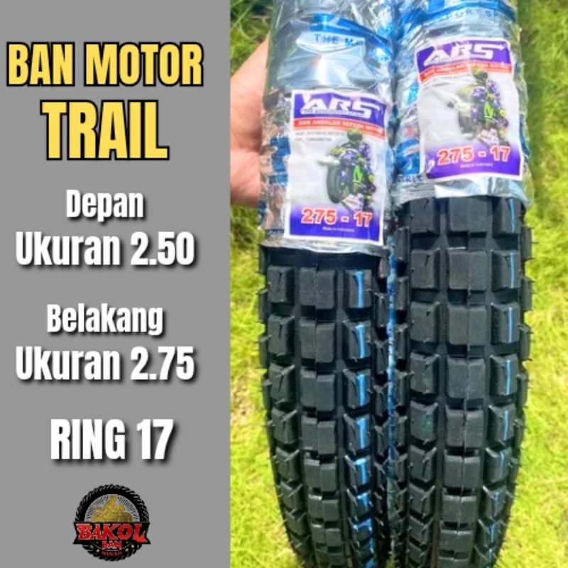 Jual Promo Ban Luar Semi Trail Ring 17 Ukuran Depan 2.50 Belakang 2.75 ...