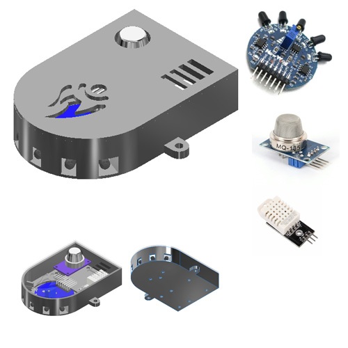 Jual Case sensor DHT22 MQ135 Flame sensor 5 chanel | Shopee Indonesia
