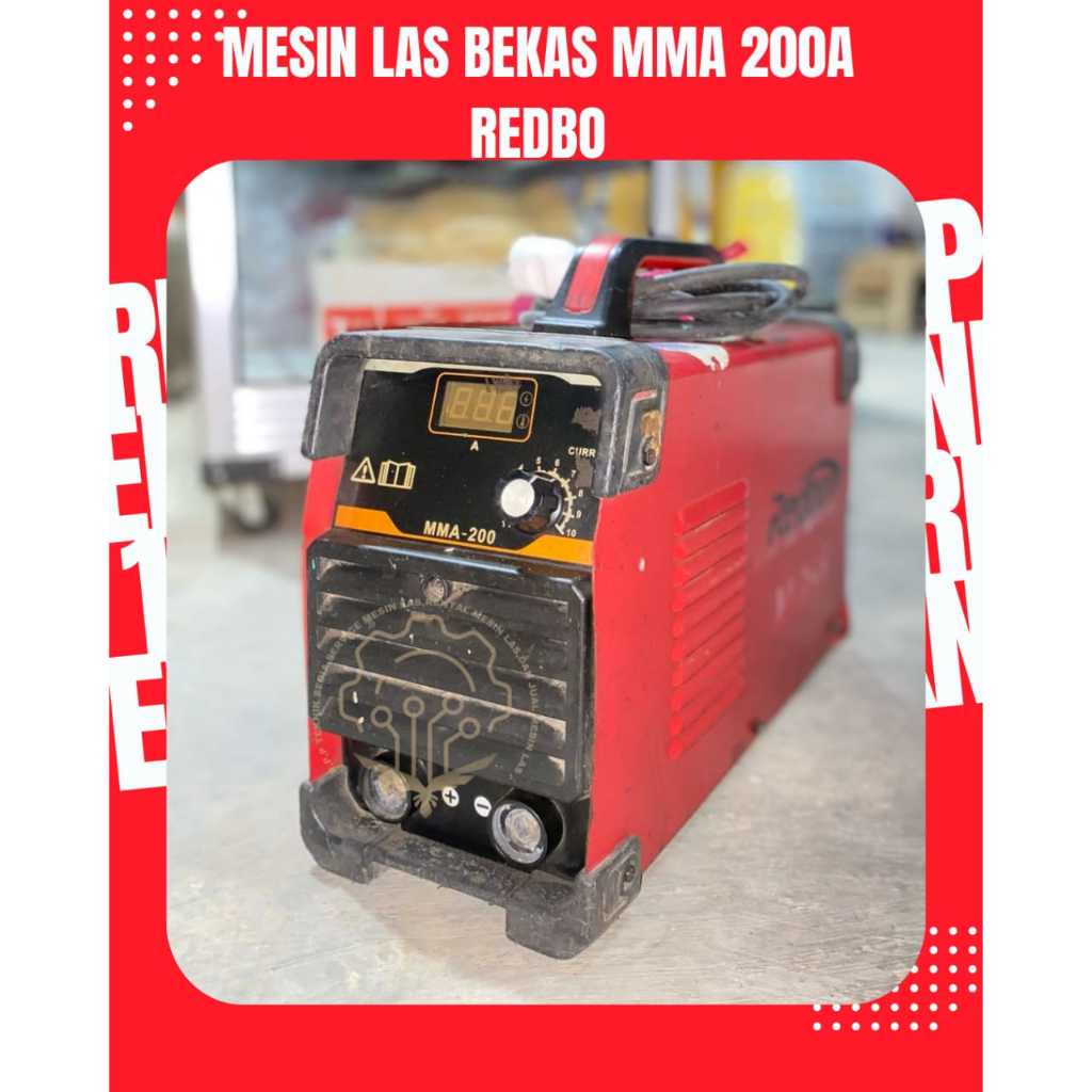 Jual MESIN LAS BEKAS MMA 200A REDBO MESIN LAS LISTRIK BEKAS REDBO MMA 200A SMAW STIK TRSFO LAS ...