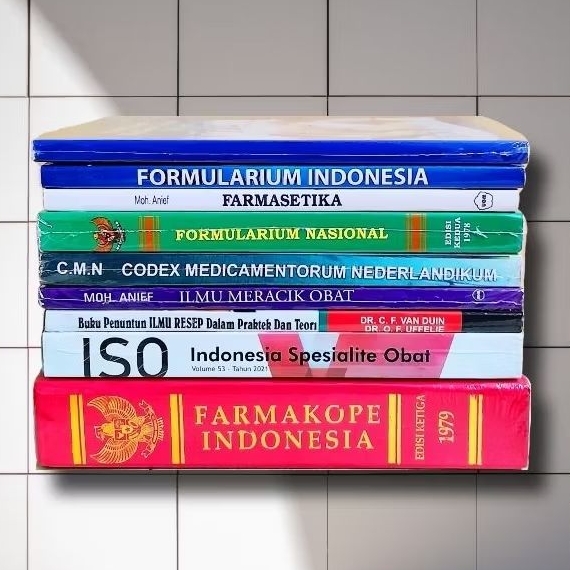 Jual PAKET 9 BUKU FARMASI ( FARMAKOPE EDISI 3 | ISO OBAT VOL.53 | ILRES VANDUIN | IMO | C.M.N ...