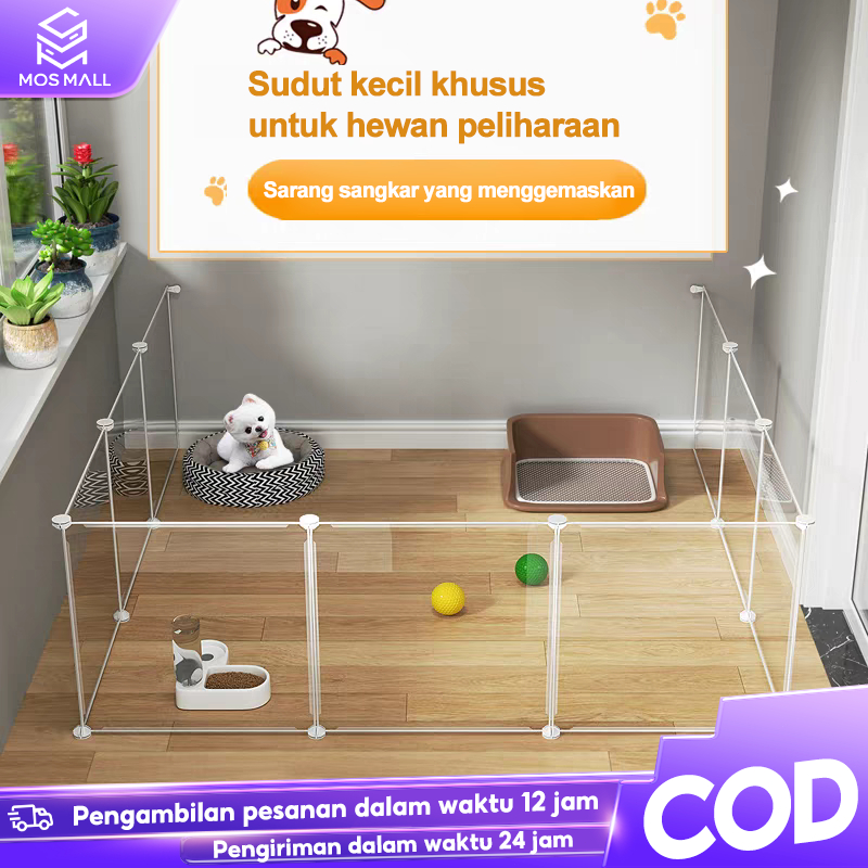 Jual DIY Kandang Kucing Transparan Pagar Kucing Kandang Hewan Ruang ...