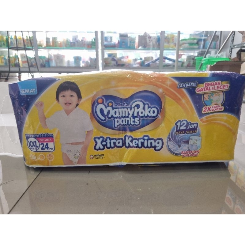 Jual pampers mamypoko standard ukuran xxl24 tipe celana | Shopee Indonesia