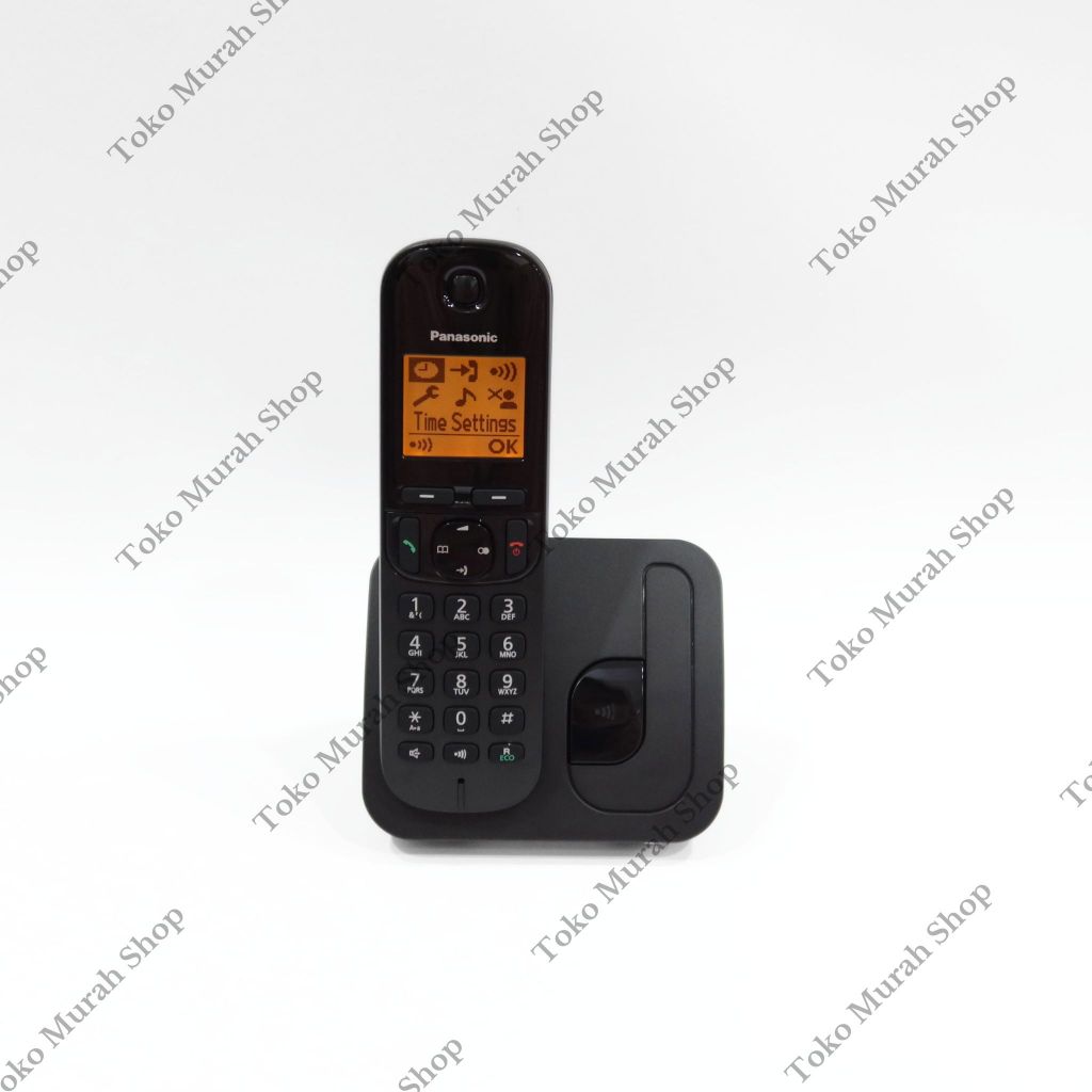 Jual Telepon Wireless Panasonic KX-TGC210 Hitam Telpon Rumah Panasonic | Shopee Indonesia