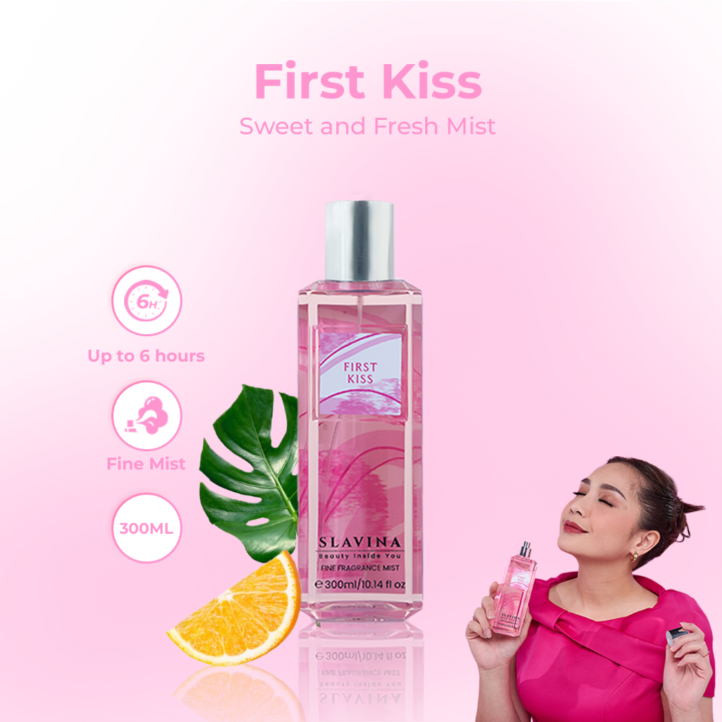 Jual SLAVINA Body Mist First Kiss | Fragrance Parfum Wangi Nagita Slavina Tahan Lama | Shopee ...