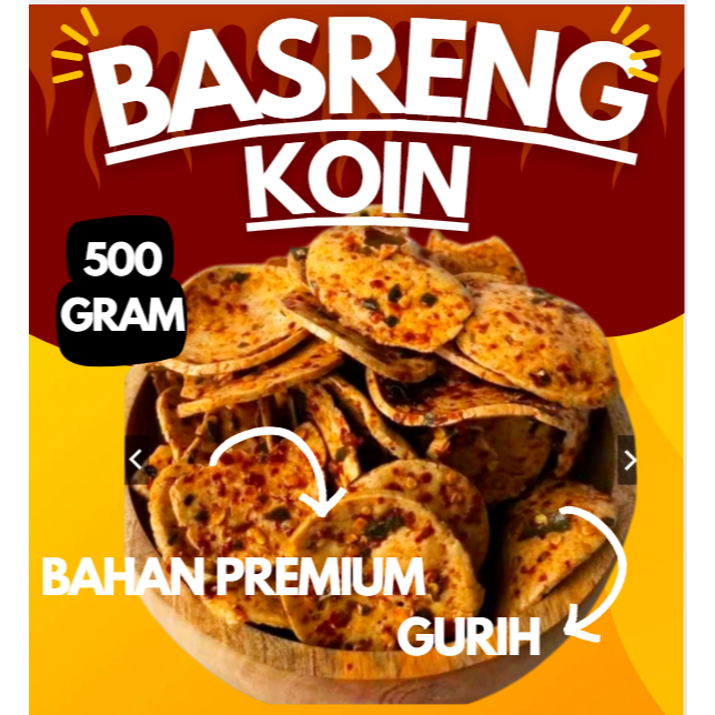 Jual basreng koin pedas extra daun jeruk isi 500gram | Shopee Indonesia