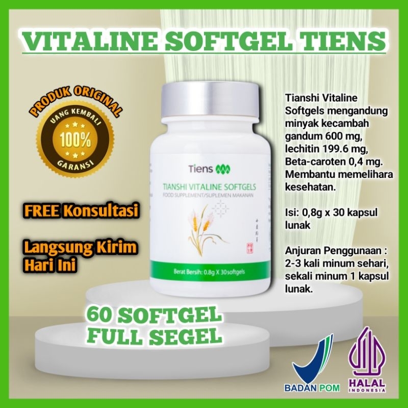 Jual Vitaline Softgel Herbal TCM Suplemen Kulit Mata Liver | Shopee Indonesia
