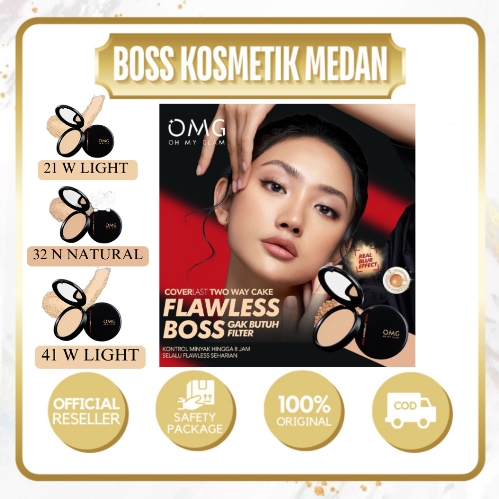 Jual OMG Oh My Glam (TWC) Coverlast Two Way Cake SPF 20 PA+++ TWC 12gr ...