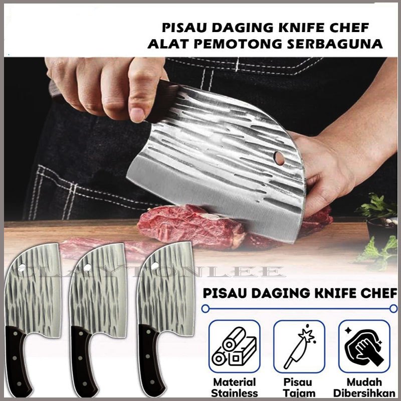 Jual Pisau Besar Potong Daging Knife Chef Pisau Jepang Pemotong Sayur ...