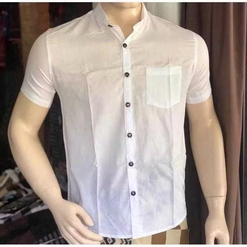 Jual kemeja katun swiss dewasa/kemeja sembahyang | Shopee Indonesia