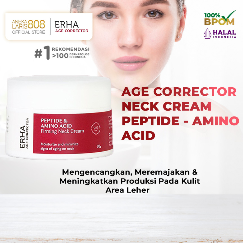 Jual ERHA Age Corrector Peptide & Amino Acid Firming Neck Cream 30 g ...