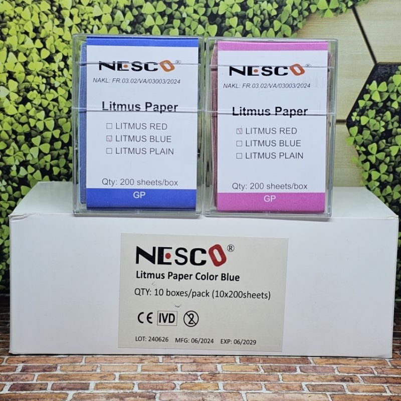Jual Litmus Paper Merah | Litmus Paper Biru | Kertas Lakmus Nesco ...