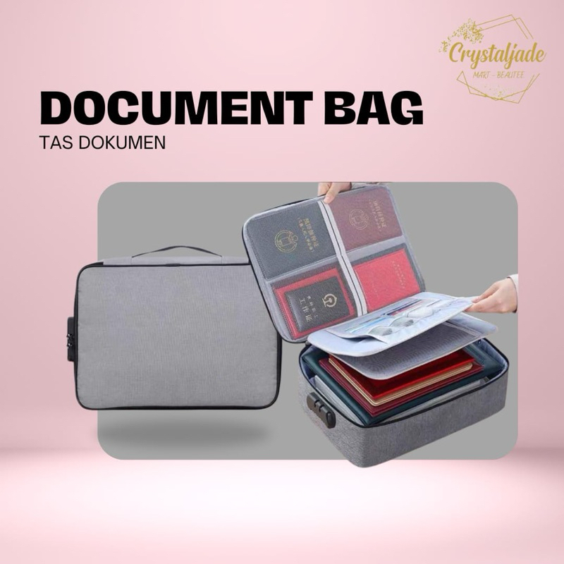Jual [READY] Tas Dokumen Tahan Api Dan Air ADA GEMBOK /Tas Penyimpanan ...