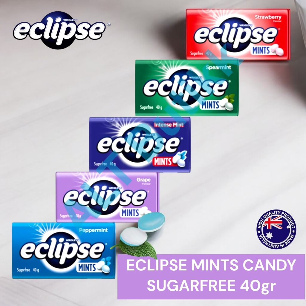 Jual ECLIPSE SUGAR FREE MINTS CANDY TIN 40 GR | PERMEN MINT | PRODUCT OF AUSTRALIA | Shopee ...