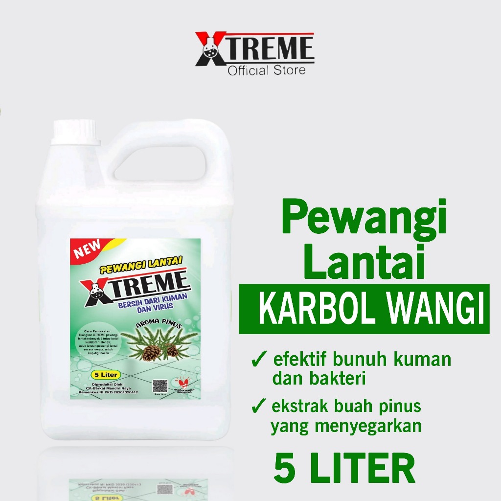 Jual XTREME Pewangi Lantai Dan Disinfektan 5 LITER Anti Bakteri Super ...