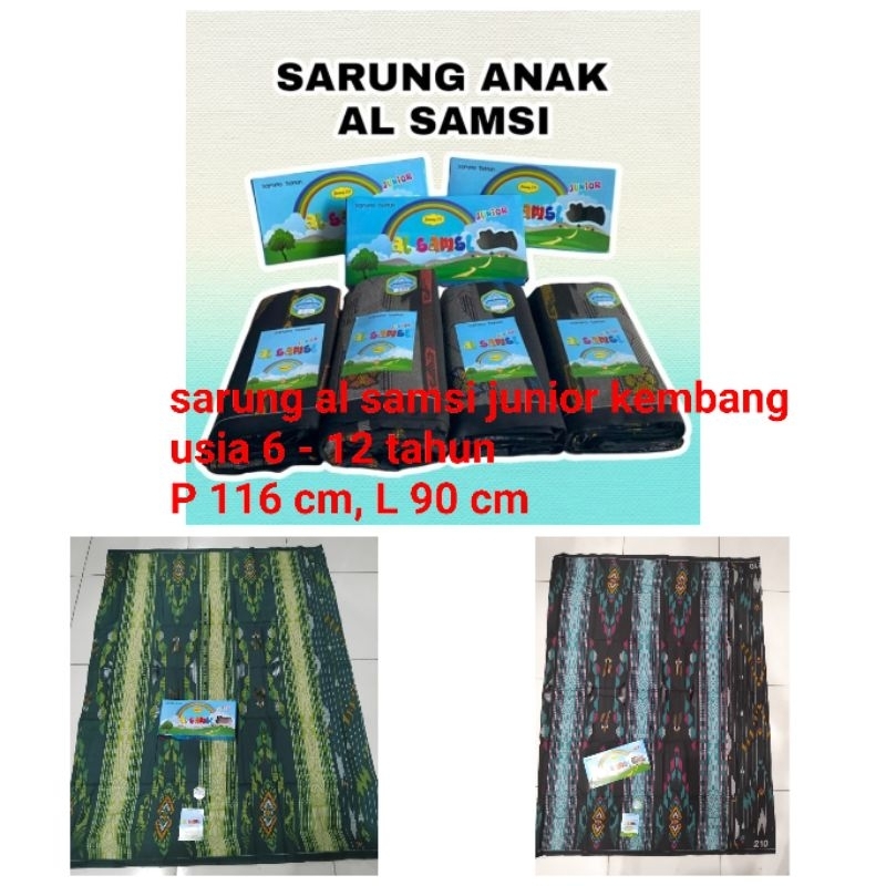 Jual Sarung Anak Al Samsi Junior Motif Kembang | Shopee Indonesia
