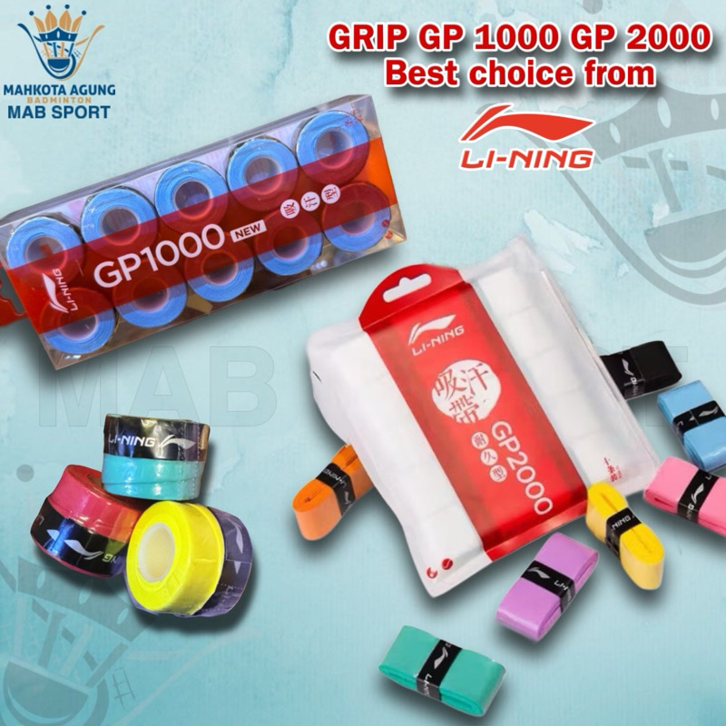 Jual GRIP OVER GRIP BADMINTON BULUTANGKIS LINING GP 1000 GP 2000 ...