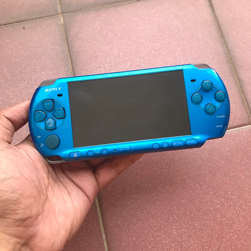 Jual psp slim 3000 biru nyala | Shopee Indonesia