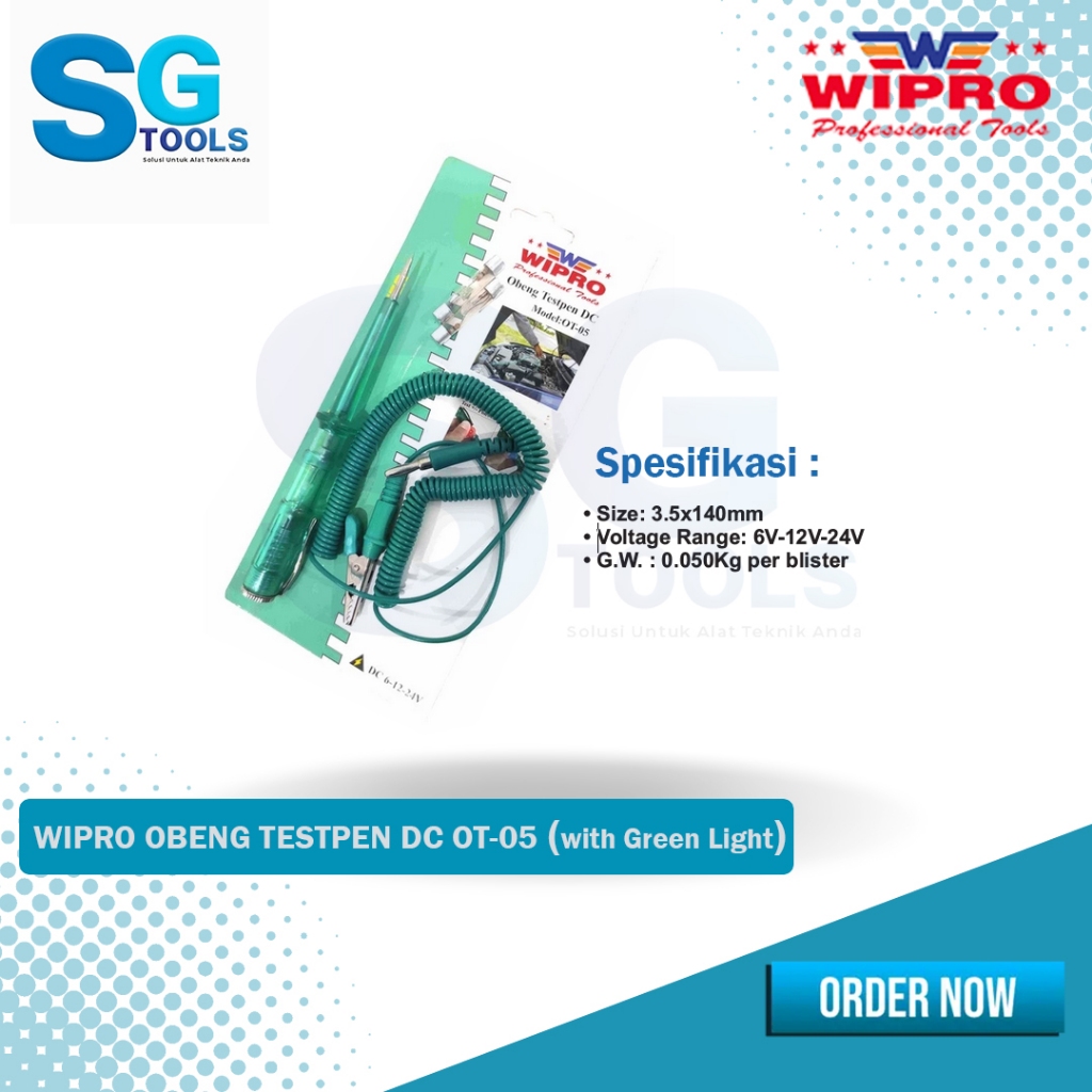 Jual Wipro Obeng testpen wipro DC OT-05 (green light) | Shopee Indonesia