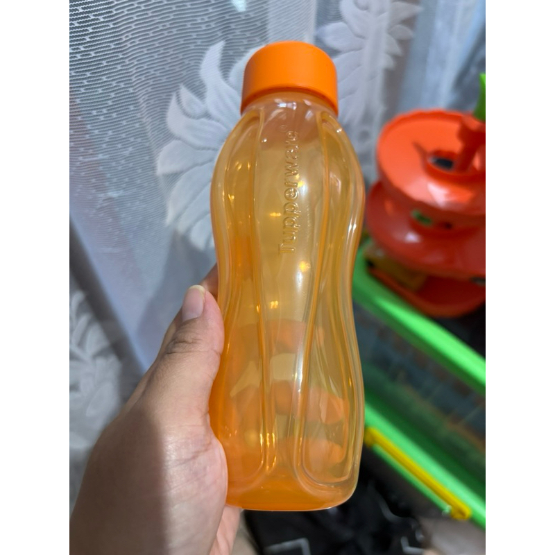 Jual 1 Pcs eco bottle 310 ml tupperware tutup ulir(putar) - oren, botol ...