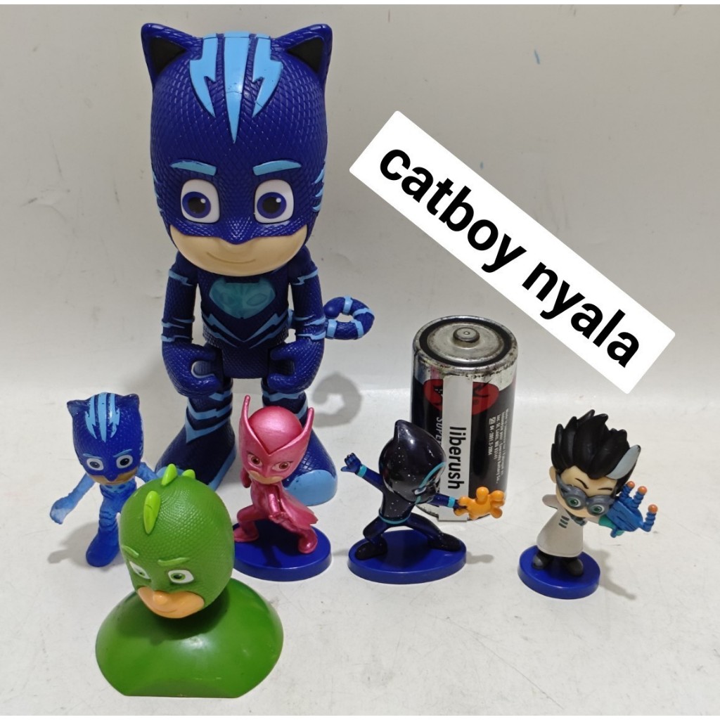 Jual Set pj masks catboy talking gekko owlette night ninja romeo action ...