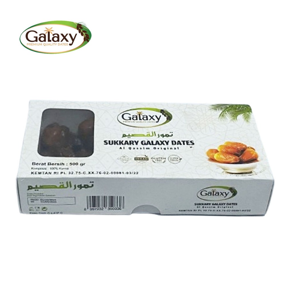 Jual GALAXY Kurma Sukari Al Qossim Original Sukkary Premium Dates 500g ...