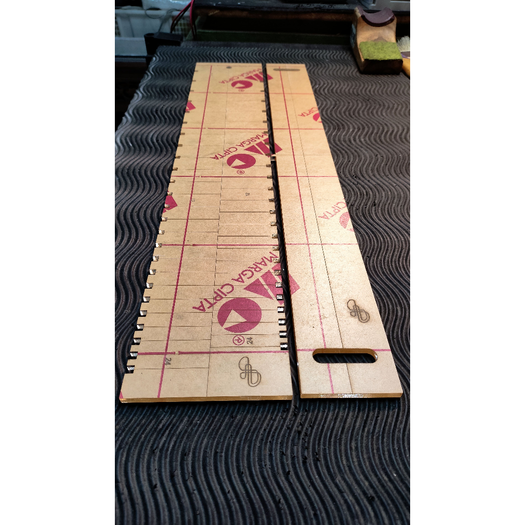 Jual Fret Scale Slot Template + Stopper untuk Membuat Slot Fret pada Fretboard Gitar dan Bass ...