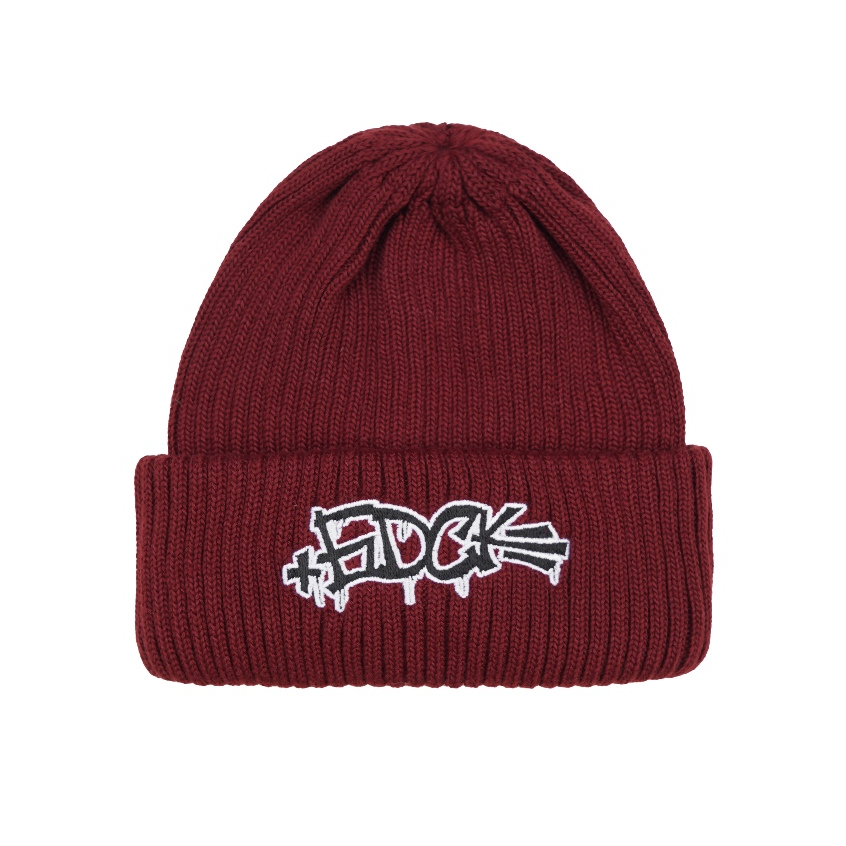 Jual GDCK Beanie Maroon FATJOE / Topi Beanies Hat Knit Merah / Kupluk ...