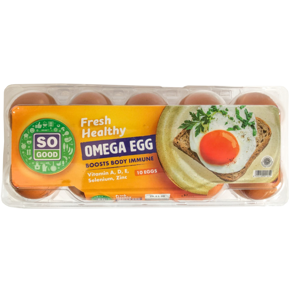 Jual Happy Egg / So Good Telur Omega 3 per pack isi 10 | Shopee Indonesia