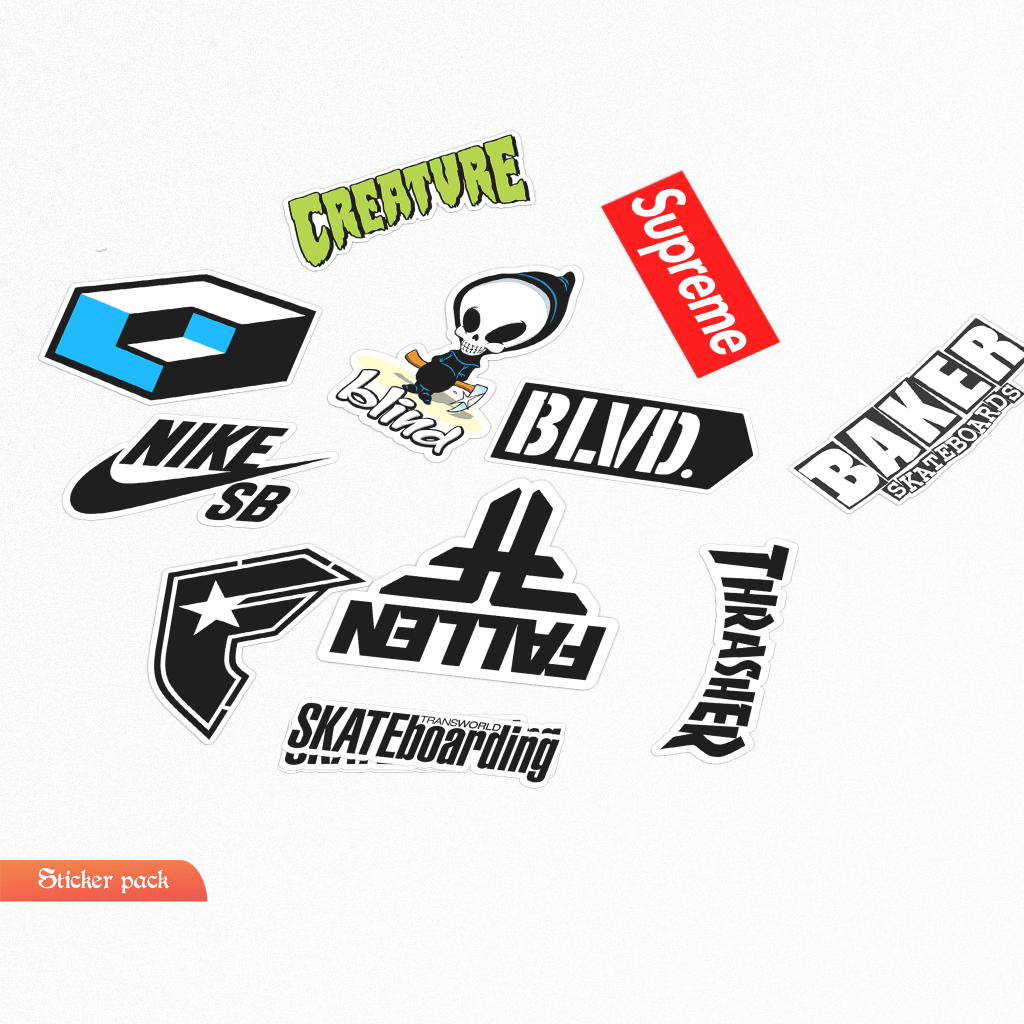 Jual Stiker distro SKATE mix / sticker pack | Shopee Indonesia