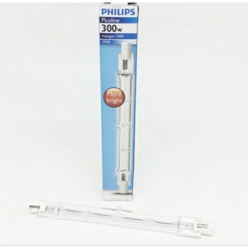 Jual Lampu Halogen Stick 300Watt Philips 300W Plusline 300 Watt ORIGINAL PHILIPS | Shopee Indonesia