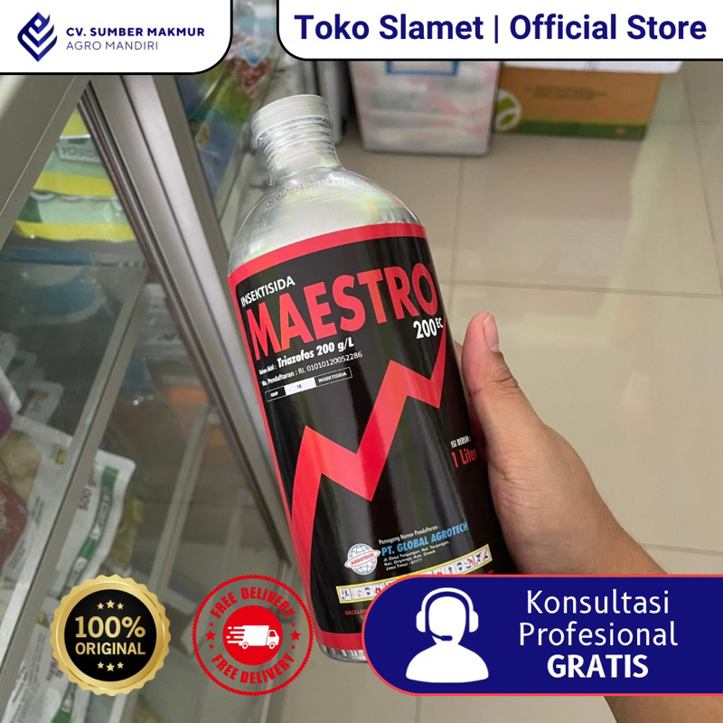 Jual MAESTRO 200EC - INSEKTISIDA - TRIAZOFOS 200G/L - 1000ML | Shopee ...