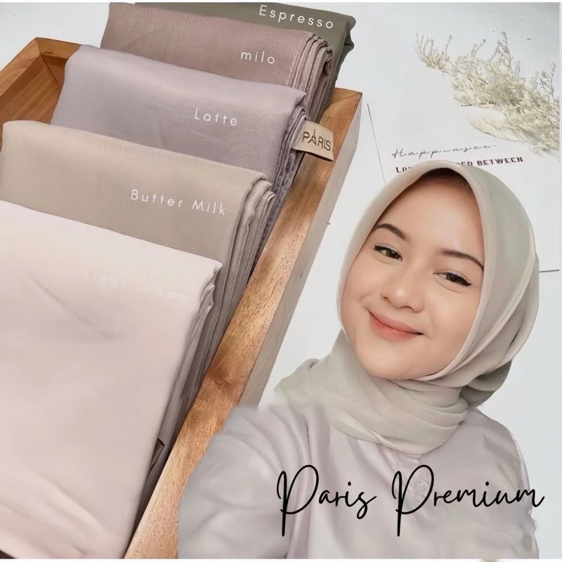Jual Paris Premium Voal // Paris Premium // Segi Empat Paris Polos | Shopee Indonesia