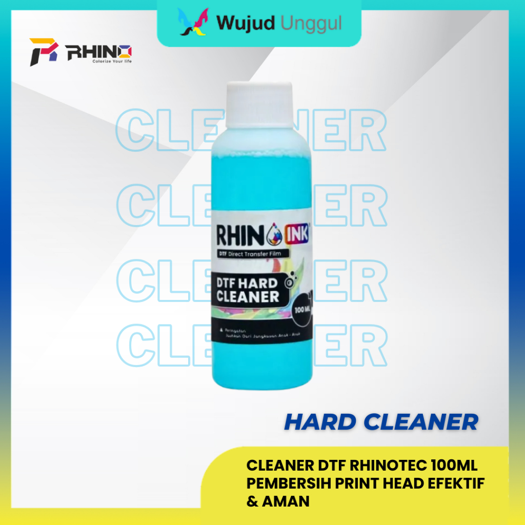 Jual RHINO INK DTF HARD CLEANER SOLUTION 100ML | Pembersih Printhead ...