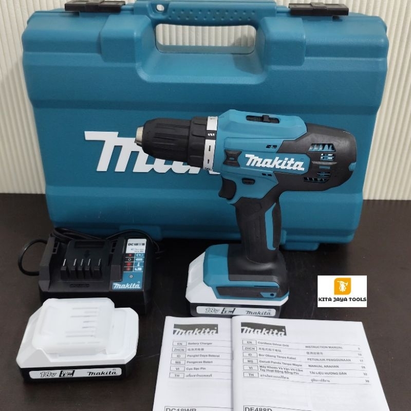 Jual MAKITA DF488D005 mesin bor tangan baterai DF 488 D005 cordless ...