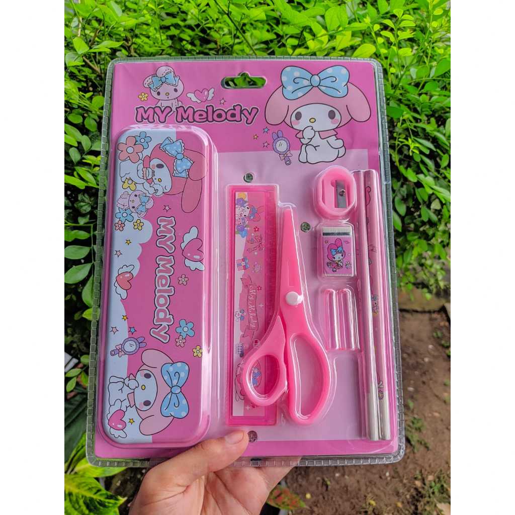 Jual Study Set Alat Tulis Anak Sekolah Sanrio Kuromi My Melody | Shopee ...