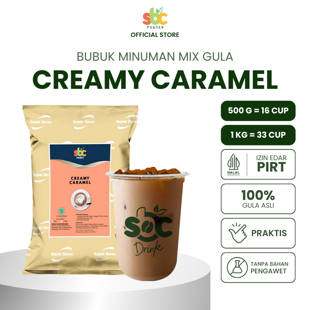 Jual Bubuk Minuman Creamy Caramel - SBC Powder Drink | Shopee Indonesia