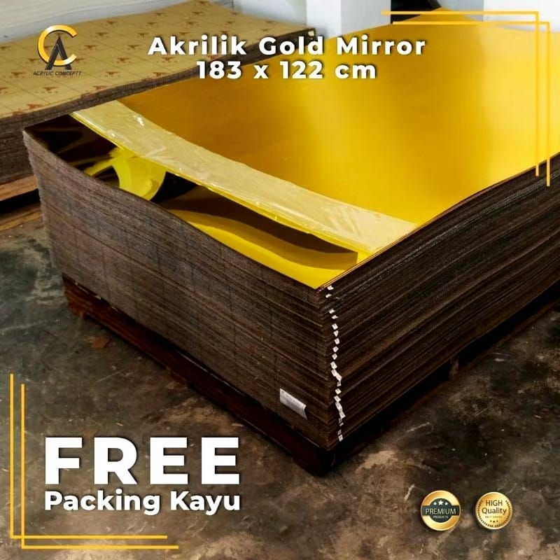 Jual AKRILIK MIRROR UK 122X224 TEBAL 1MM | Shopee Indonesia