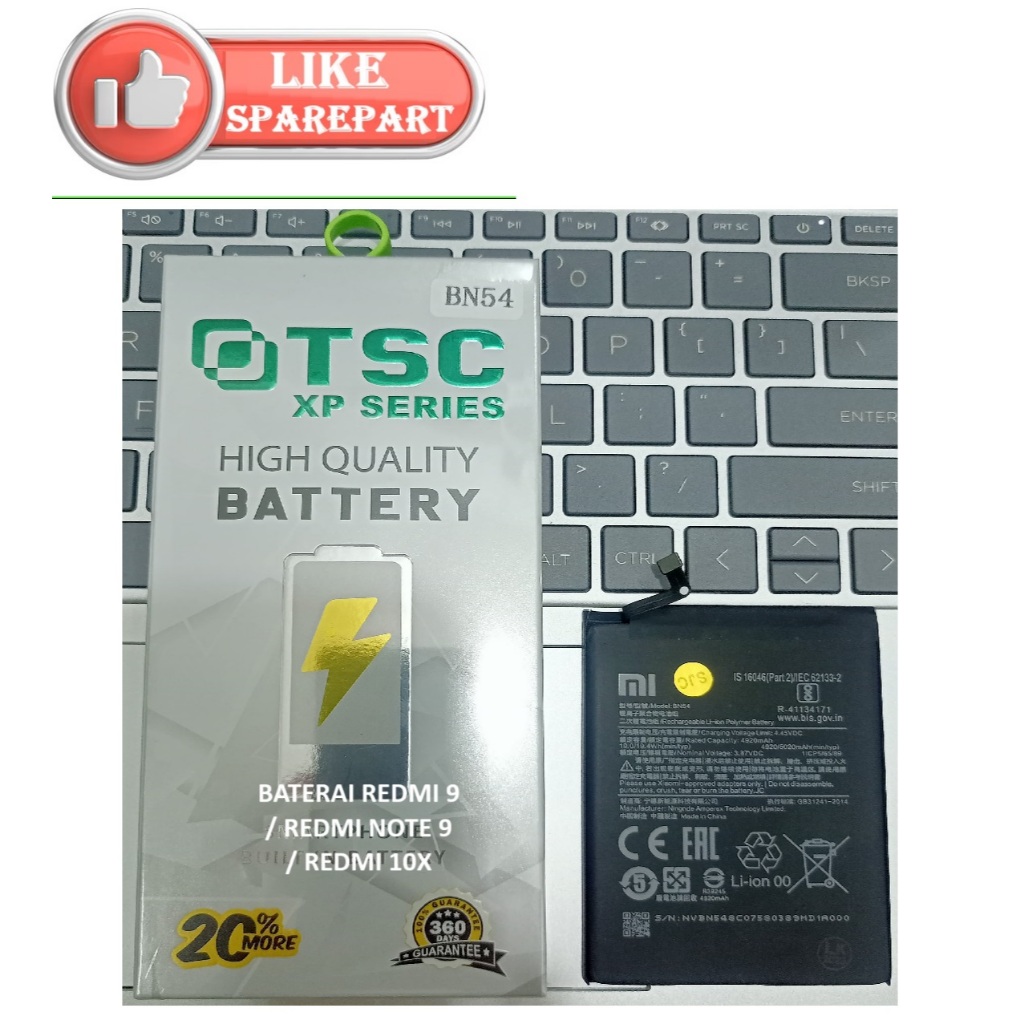 Jual BATERAI REDMI NOTE 9 / REDMI 9 / REDMI 10X / BN54 / BN 54 ...