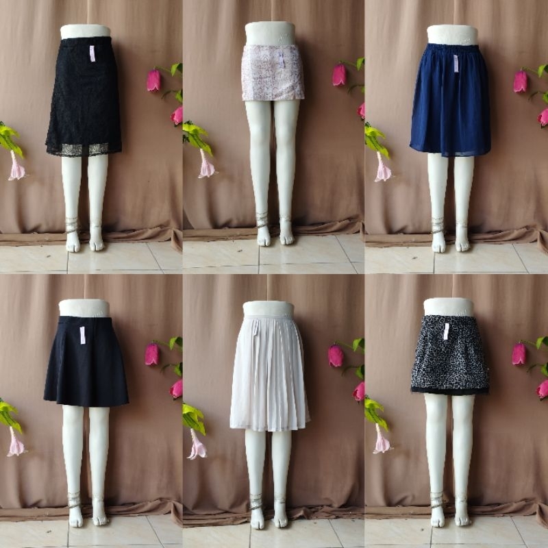 Jual ROK MINI / ROK MINI BAHAN / ROK MIDI / ROK PENDEK PART 1 | Shopee ...