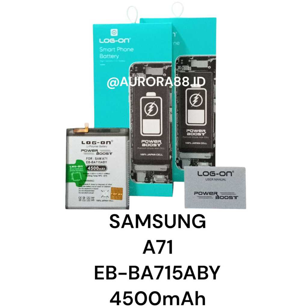 Jual LOG ON BATERAI SAMSUNG A71 A715 EB-BA715AQBY 4500 mAh POWER BOOST DOUBLE PROTECTION IC ...