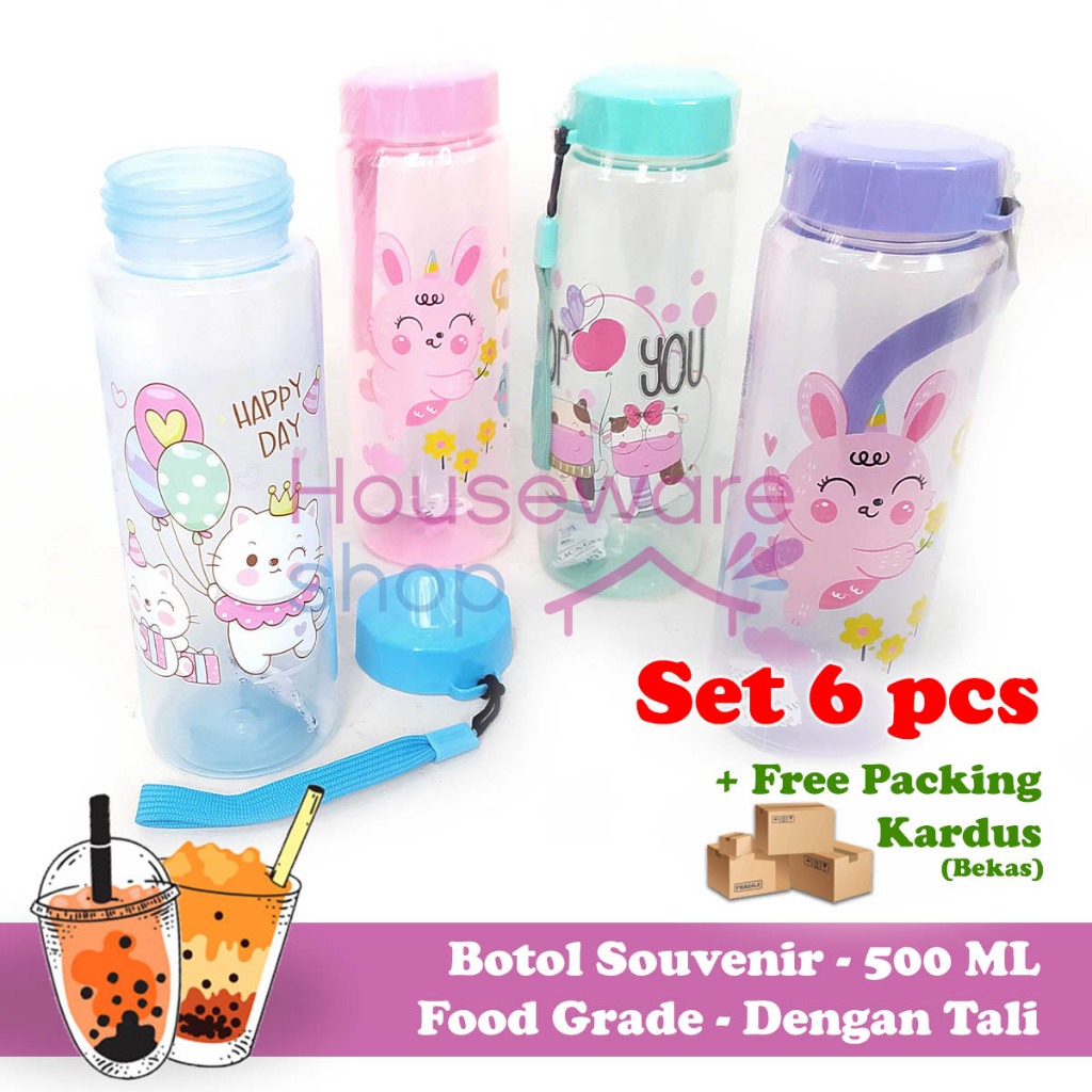 Jual [Set 6 Pcs] Botol Minum Anak / Botol Air Jupiter 500 ML - Botol ...