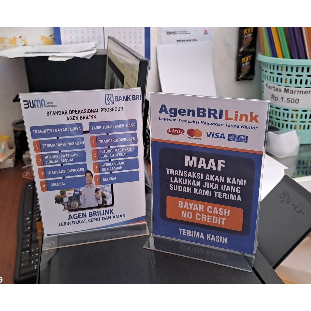 Jual Akrilik Agen BRILINK STANDAR OPERASIONAL PROSEDUR (SOP AGEN ...