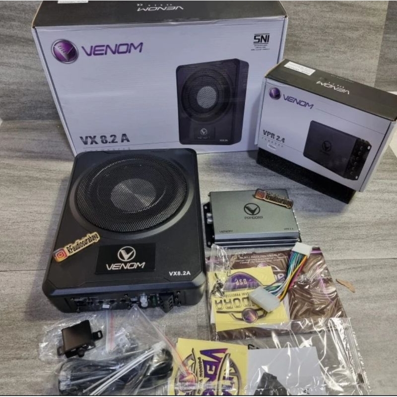 Jual paketan audio mobil VENOM subwoofer aktif & processor VENOM VPR 2.4 | Shopee Indonesia