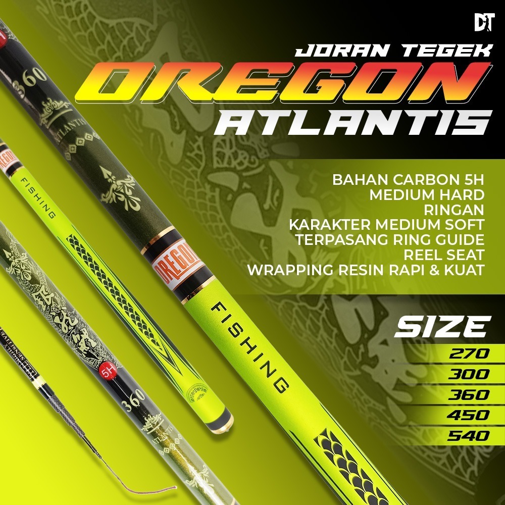 Jual Joran Tegek Oregon Atlantis 270 300 360 450 540 Cm Ruas Panjang ...